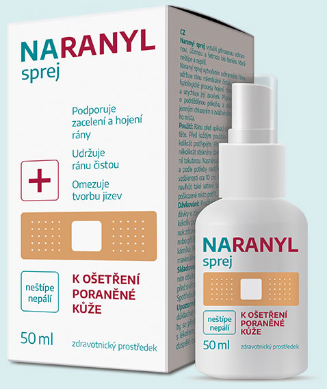 Naranyl - první pomoc na rány! Neštípe a nepálí.